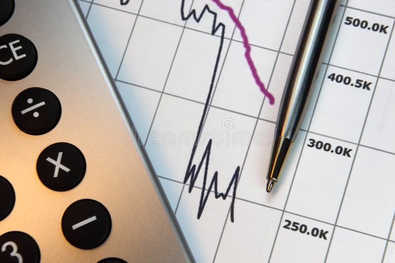 Markets Go Down, Financial Chart Stock Image - Image of pricing ...