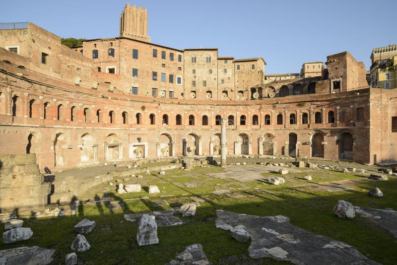 Markets Trajan Rome Italy Europe Editorial Photography - Image of view ...