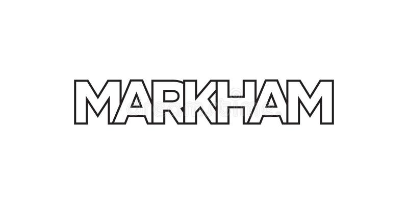 Markham in the Canada Emblem. the Design Features a Geometric Style ...