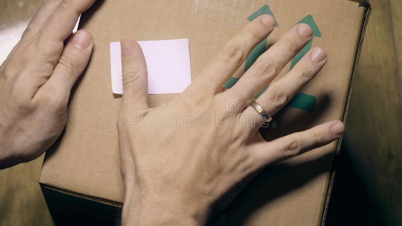 Marking Box with Made in Malaysia Label Stock Footage - Video of worker ...