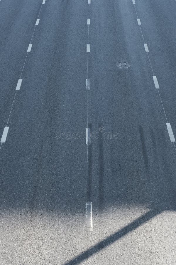 Marking for Cars on Asphalt Road. Perspective View Stock Image - Image ...