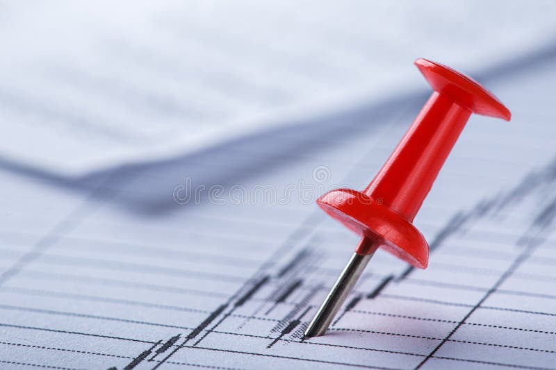 Marking Financial Chart by Pins.Share Listing and Checking Financial ...