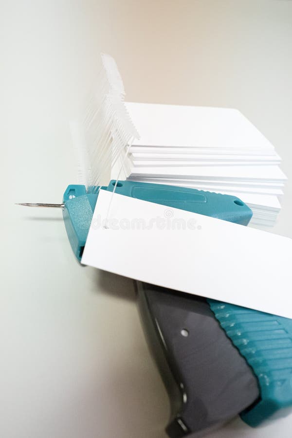 Marking Gun. a Working Tool for Attaching Labels Stock Photo - Image of ...
