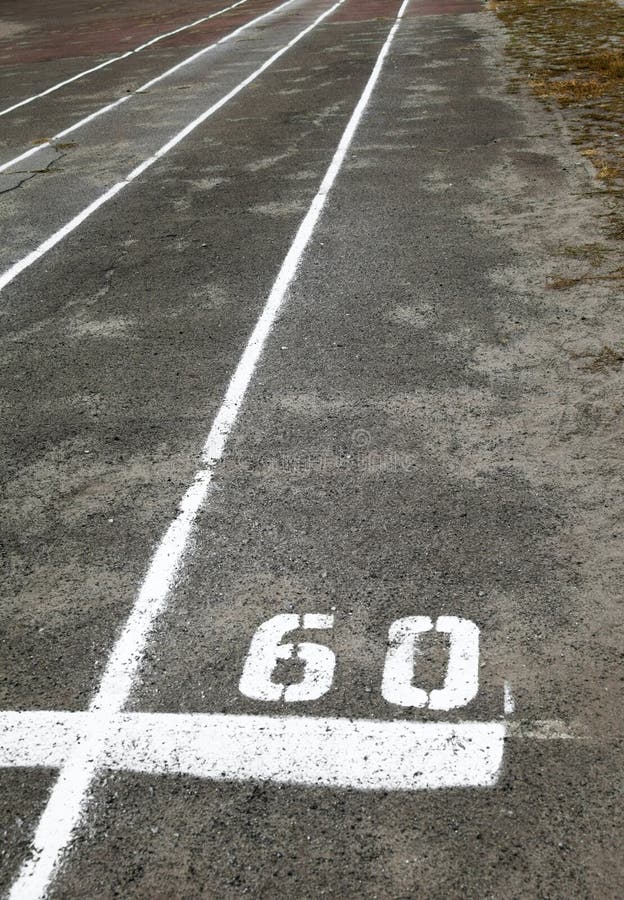 Marking Lines and Numbers on the Asphalt Surface Stock Photo - Image of ...