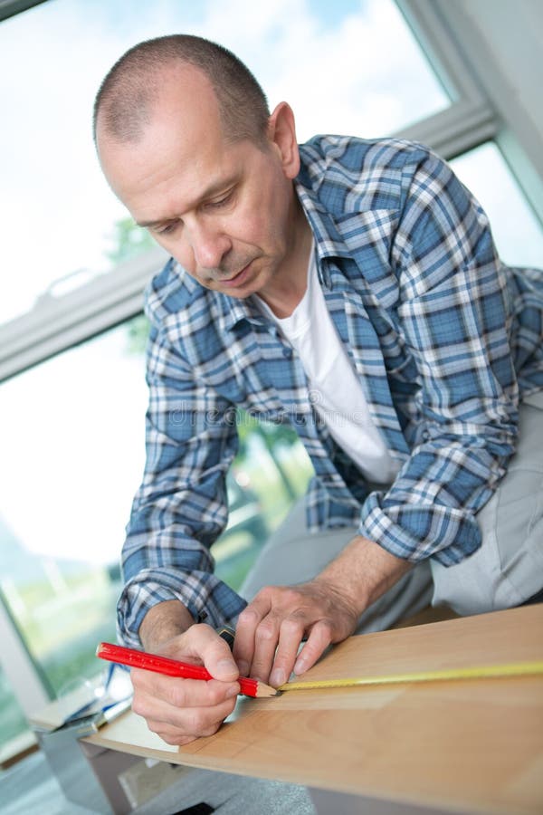 Precise Measurement for Precise Estimate Stock Photo - Image of builder ...