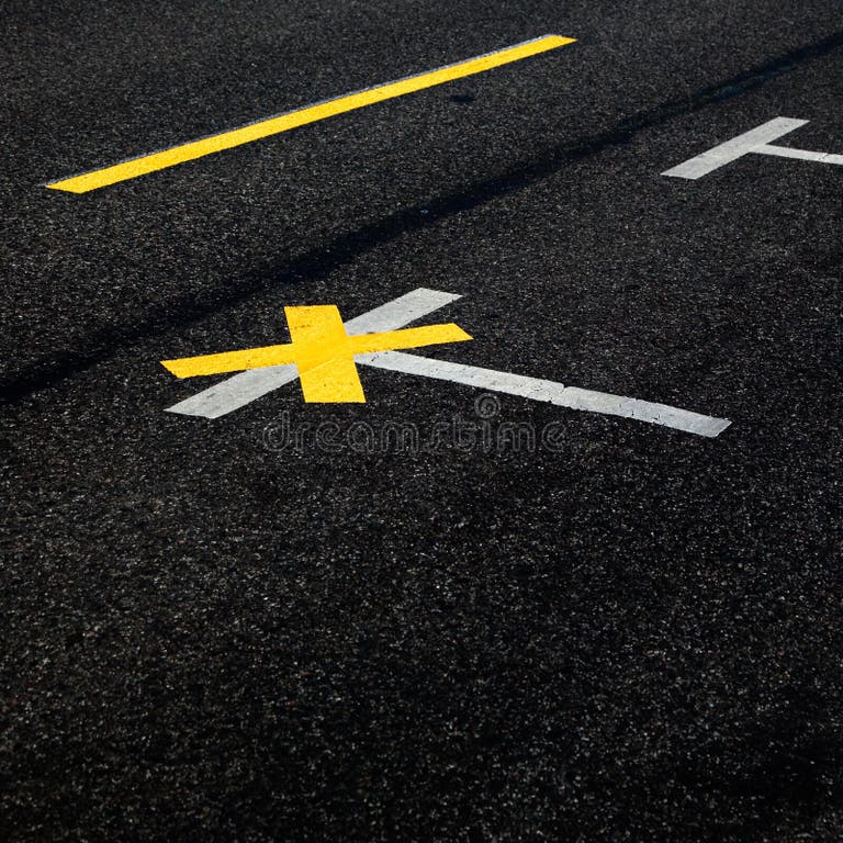 Markings on Street Pavement Stock Photo - Image of street, mark: 10834300