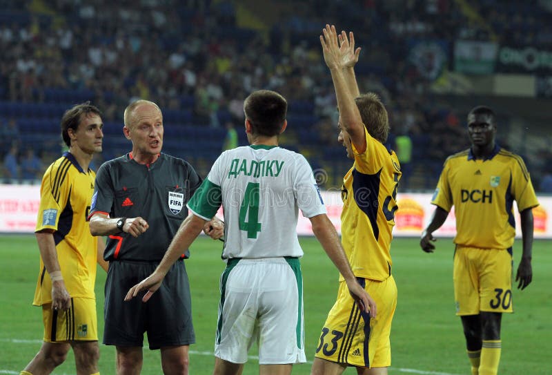 Marko Devic(R) and Armend Dallku(C) Editorial Image - Image of attack ...