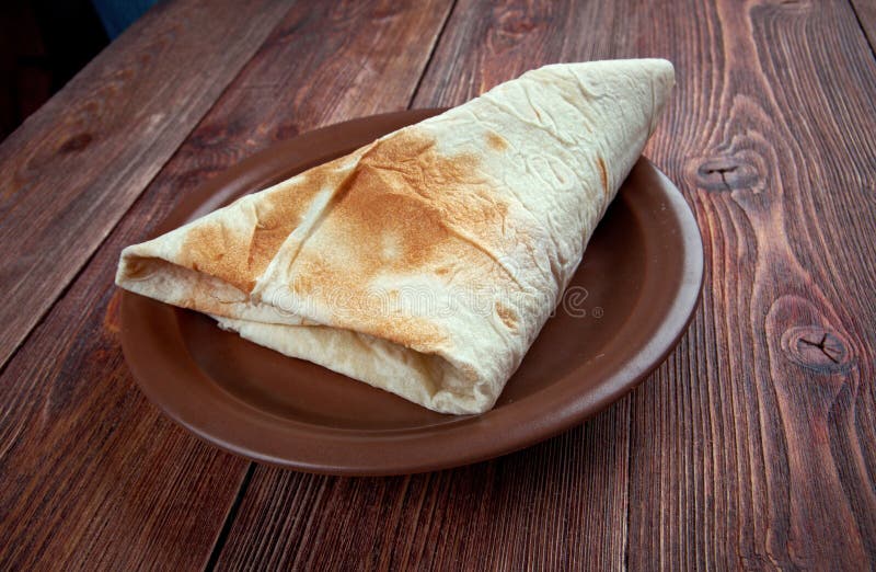 Markook stock image. Image of flat, thin, falafel, lahmacun - 45904655