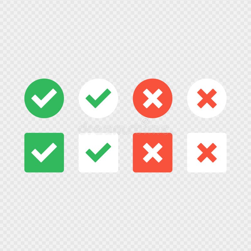 Marks icons set. stock vector. Illustration of green - 230738029