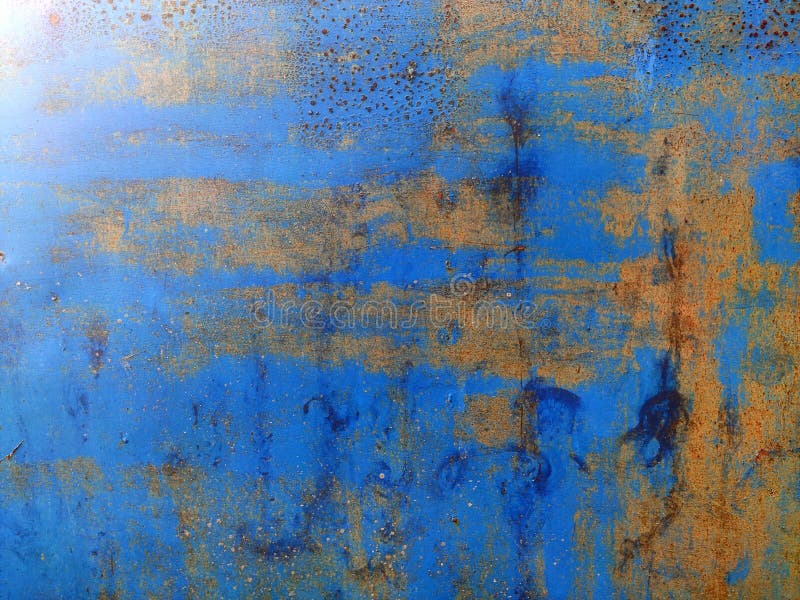 Marks and Rust Patterns on Metal Containers. Rusty Corrosion and ...