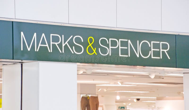 Marks and Spencer PLC Logo. Editorial Stock Photo - Image of banking, clothing: 23480898