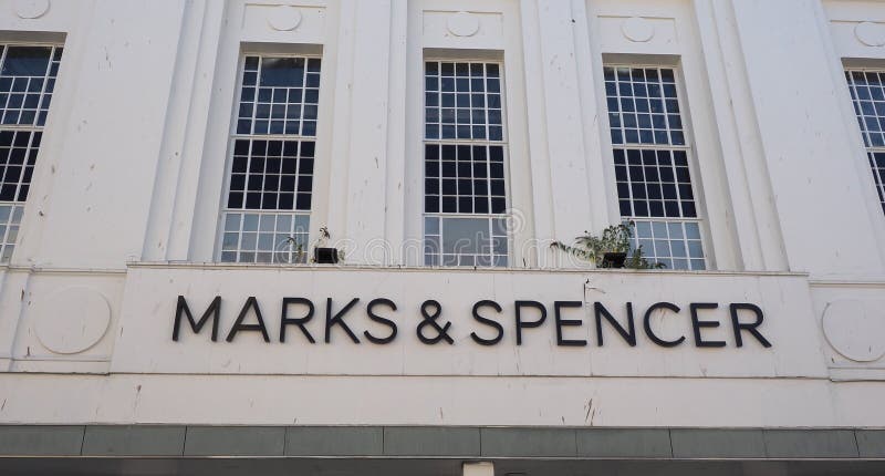 Marks and Spencer Shopfront Sign in Dundee Editorial Stock Photo ...