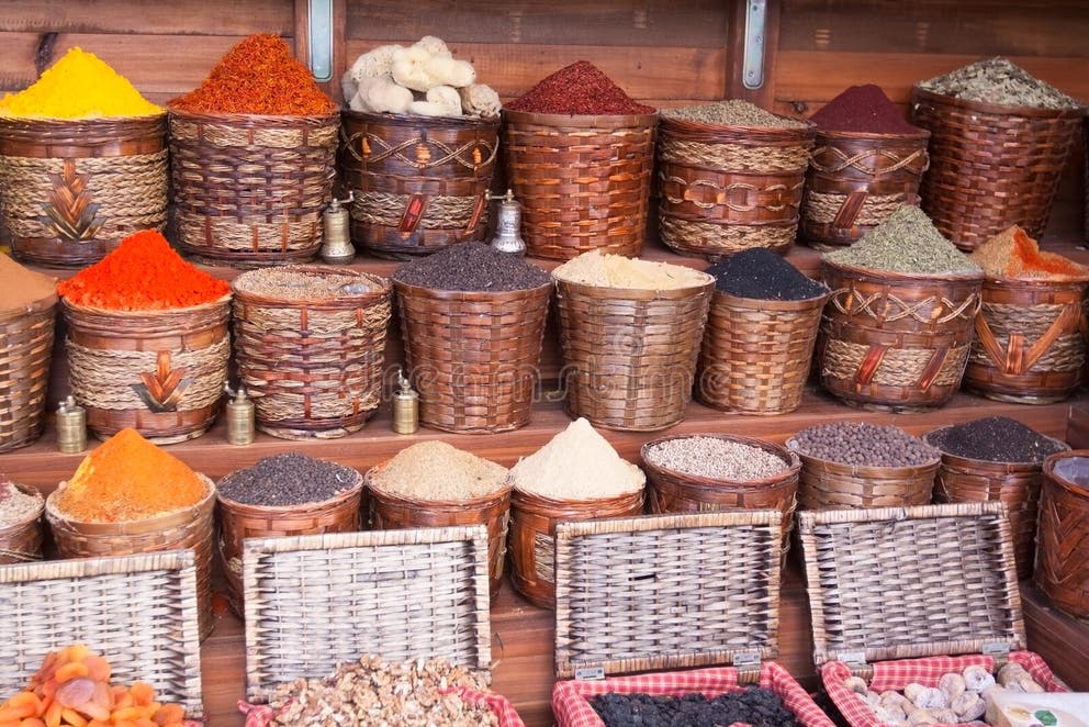 Marks stand stock photo. Image of spices, fruits, stand - 10512520