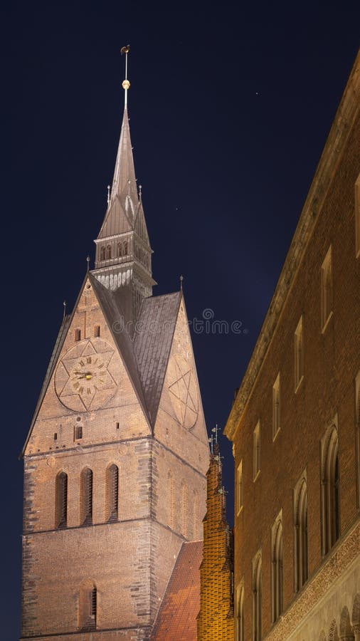 Marktkirche in Hannover, Germany Stock Photo - Image of ancient ...