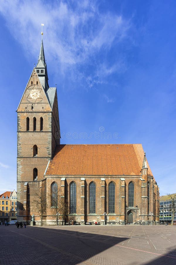 Marktkirche in Hannover, Germany Stock Photo - Image of ancient ...