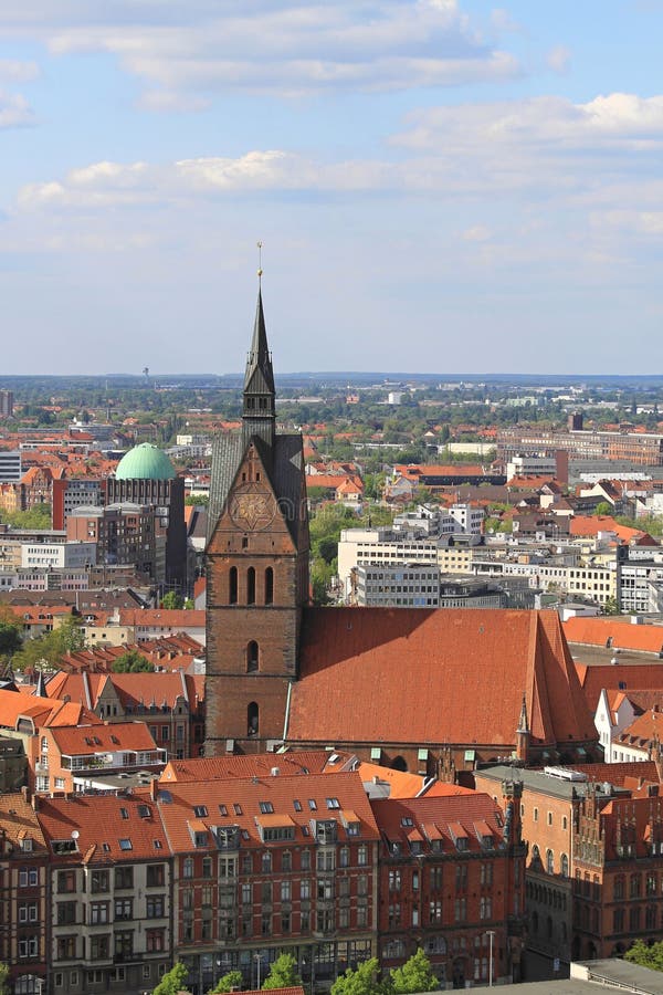Marktkirche Hanover stock image. Image of spire, cityscape - 43318649