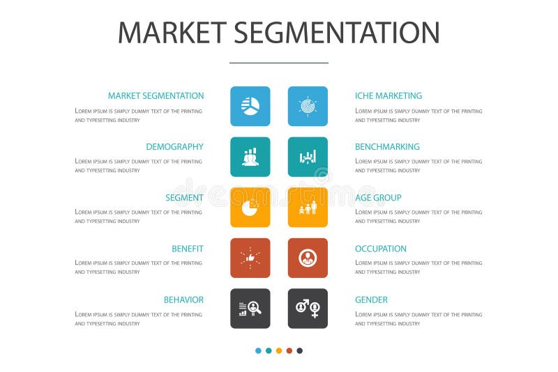 Marktsegmentatie Info-cloud Vector Illustratie - Illustration of vector ...