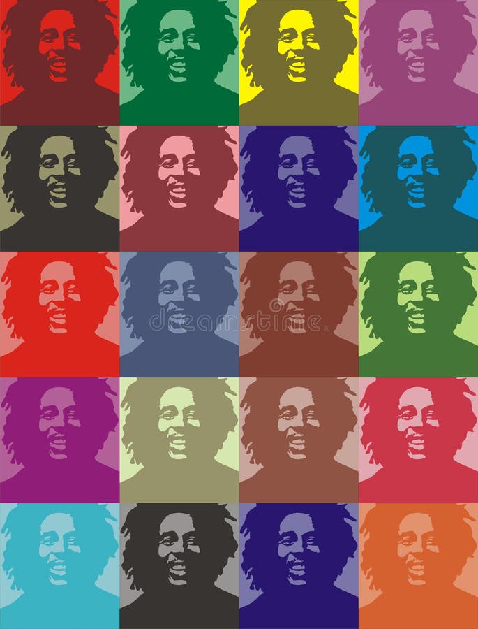 Marleyportretten Van Het Loodje Redactionele Fotografie - Illustration ...