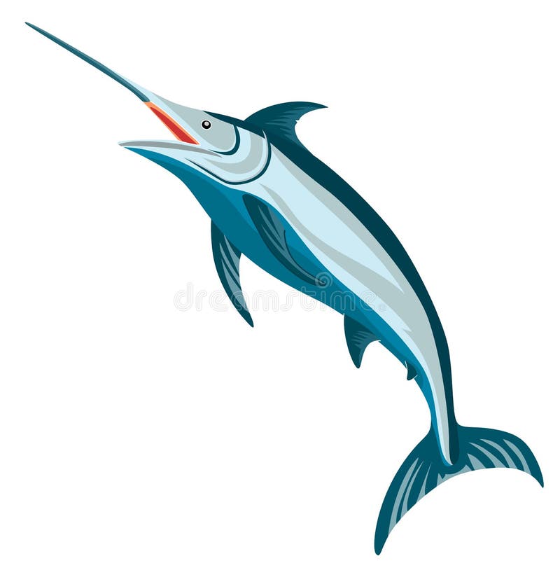 Dessin Animé De Marlin Bleu Illustration Stock - Illustration du ...