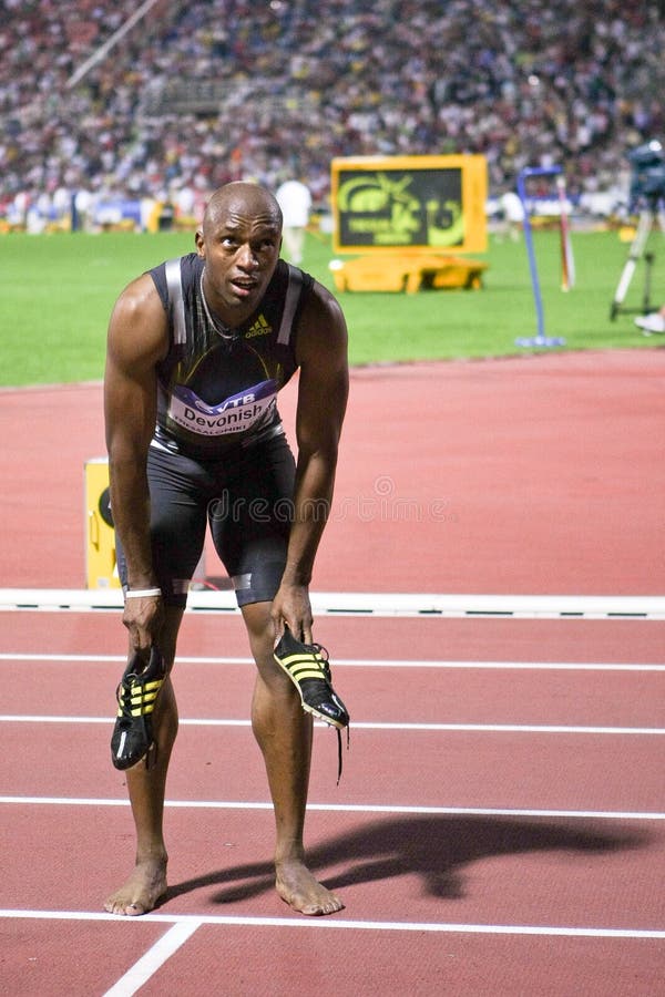 Marlon Devonish editorial image. Image of iaaf, marlon - 25678720