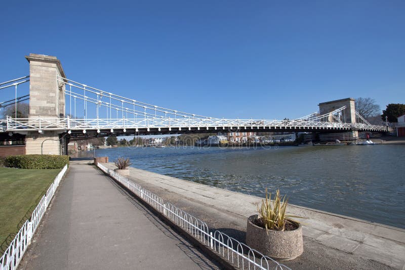 Marlow bridge, England stock photo. Image of tower, building - 13321812