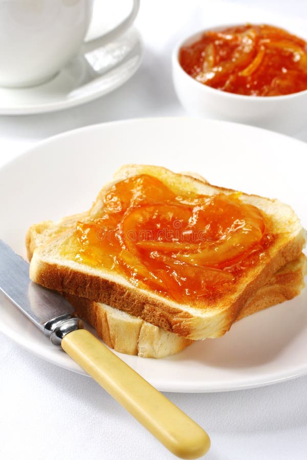 Marmalade on Toast stock photo. Image of breakfast, confiture - 5762682