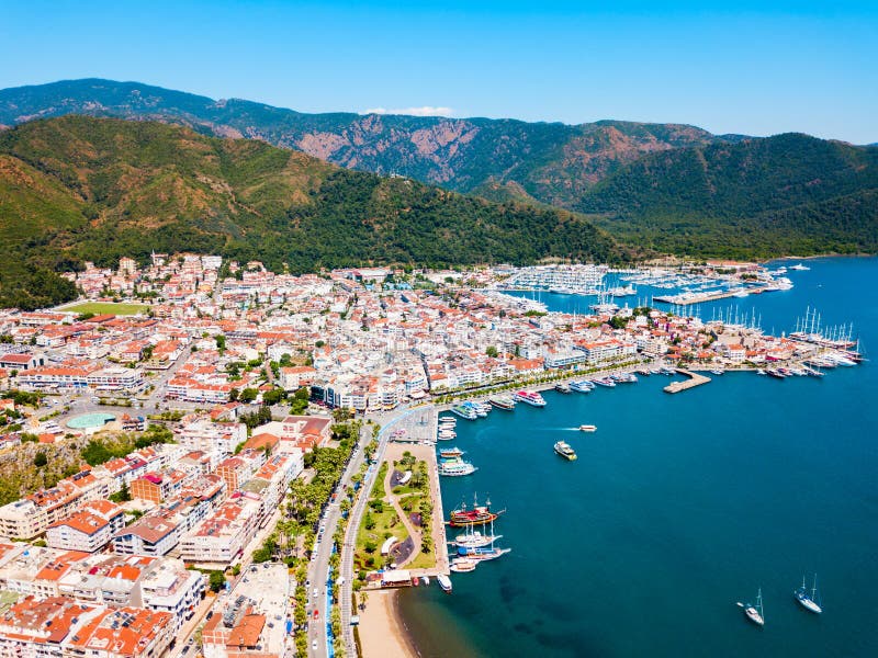 Marmaris Aerial View in Turkey Stock Image - Image of coast, seascape ...