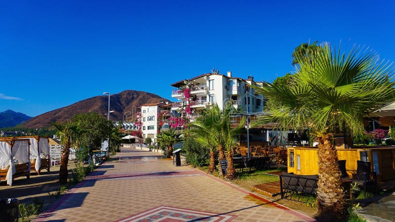 Marmaris, Turkey - September 22, 2022: Hotel Building and Blue Sky ...