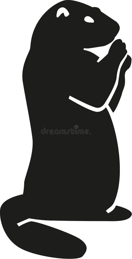 Marmot silhouette vector stock vector. Illustration of vector - 107179638