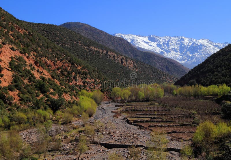 Marokko-Atlas-Berge Toubkal Stockbild - Bild von hoch, spitzen: 29443487