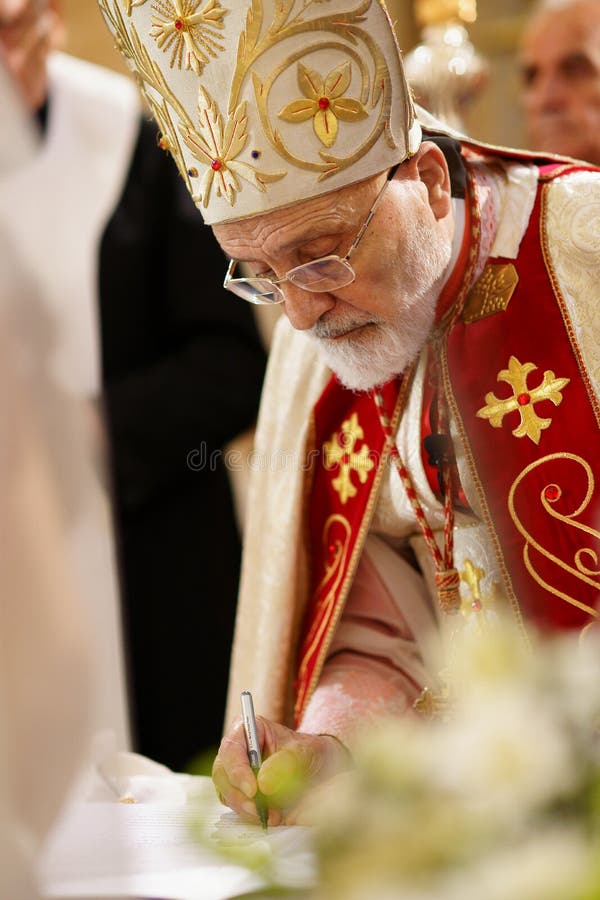 Maronite Patriarch and Cardinal Sfeir Editorial Stock Photo - Image of ...