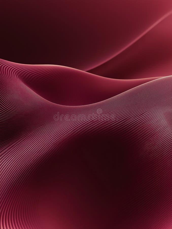 Maroon Abstract Background Flowing Smoothly with Elegant Waves Stock ...