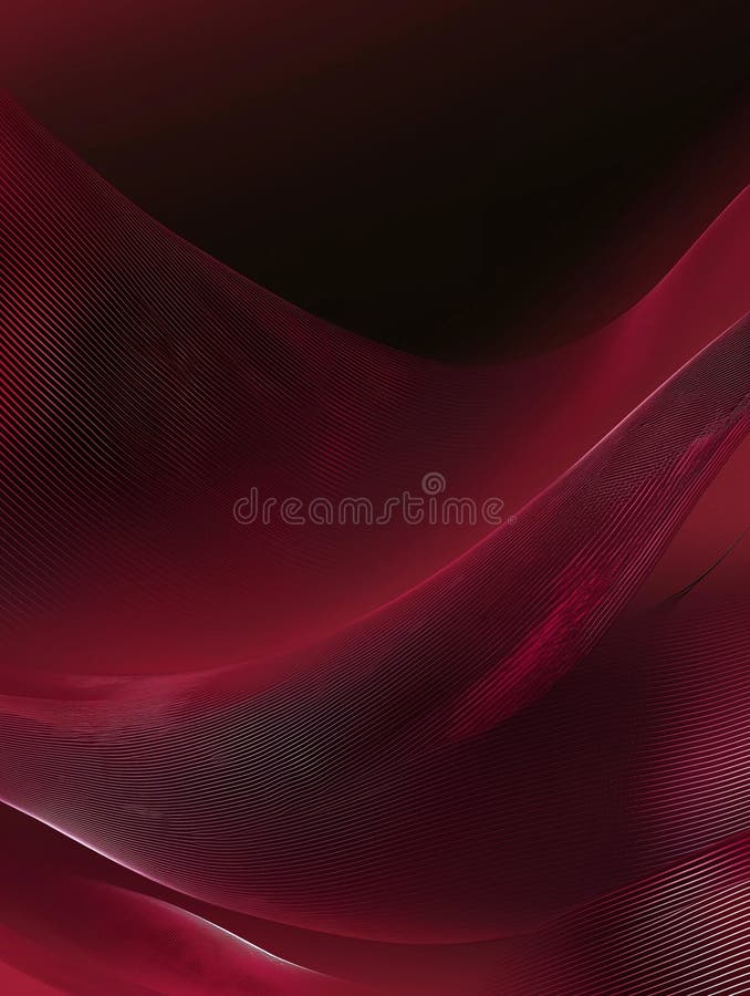 Maroon Abstract Background Flowing Smoothly with Elegant Waves Stock ...