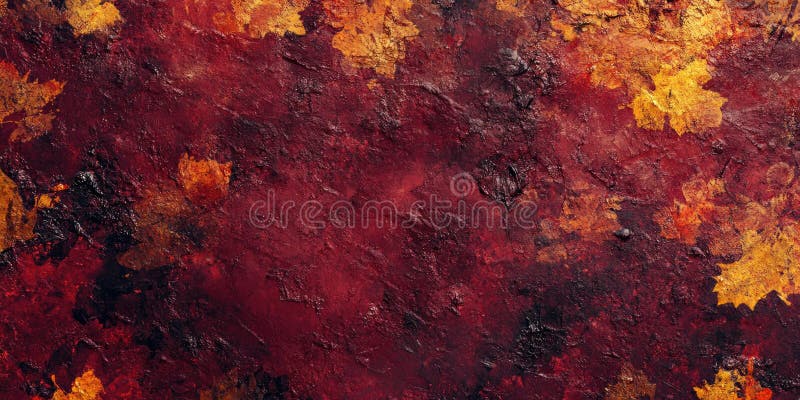 Maroon Abstract Background with Textured Autumn Colors, Rich Maroon ...
