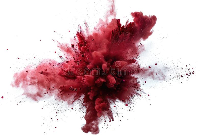 Maroon Brown Paint Explosion Abstract Background. Coloured Cloud on ...