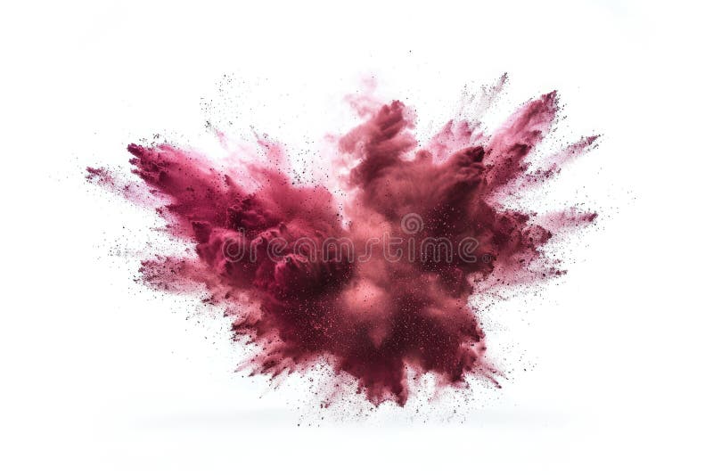 Maroon Brown Paint Explosion Abstract Background. Coloured Cloud on ...