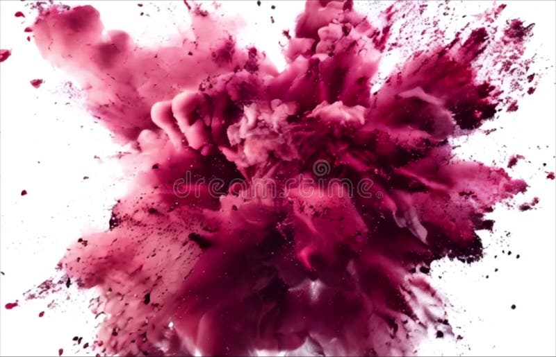 Purple Paint Explosion Background. Coloured Cloud on White Stock ...