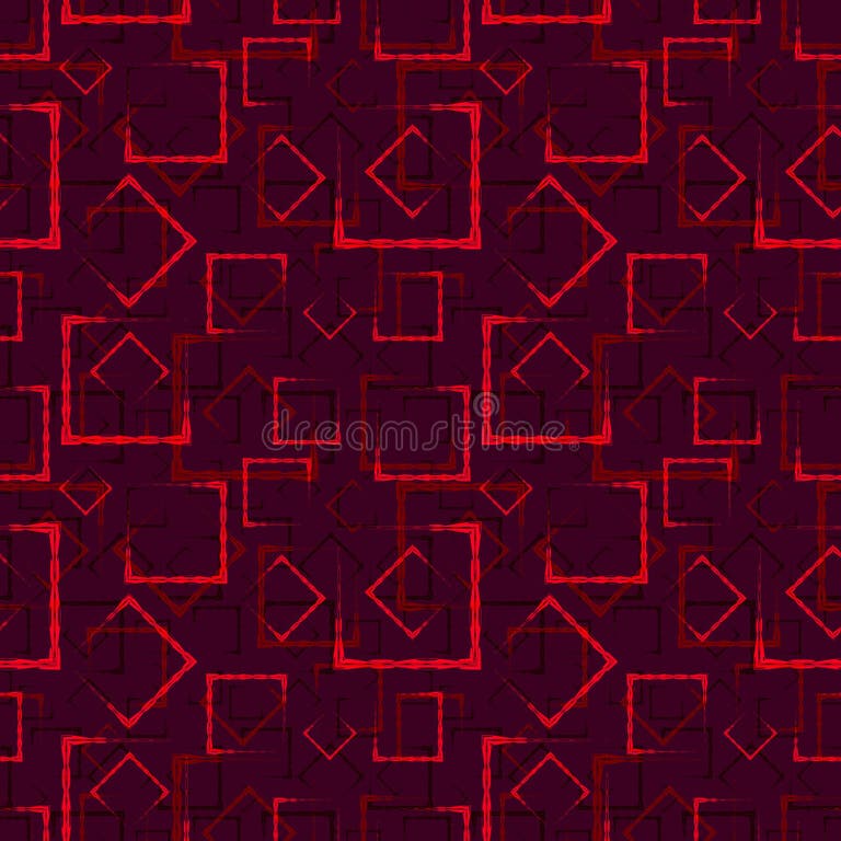 Maroon Carved Squares and Frames for an Abstract Red Background or ...