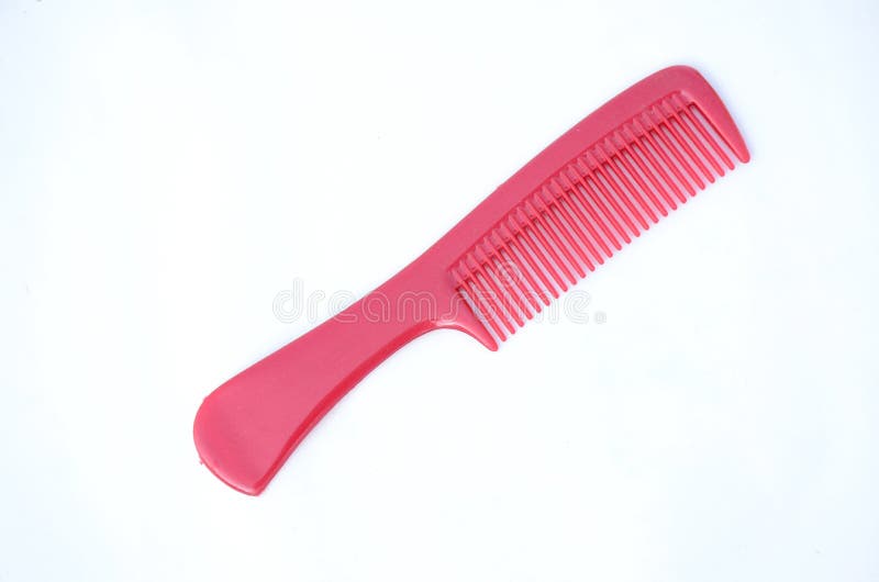 Color Comb on White Background. Stock Image - Image of colorful ...