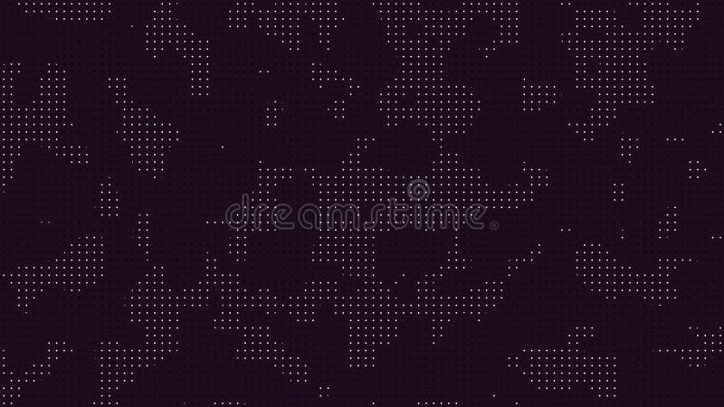 Maroon Dark Background with Scattered Pixel Dot Pattern Stock Footage ...