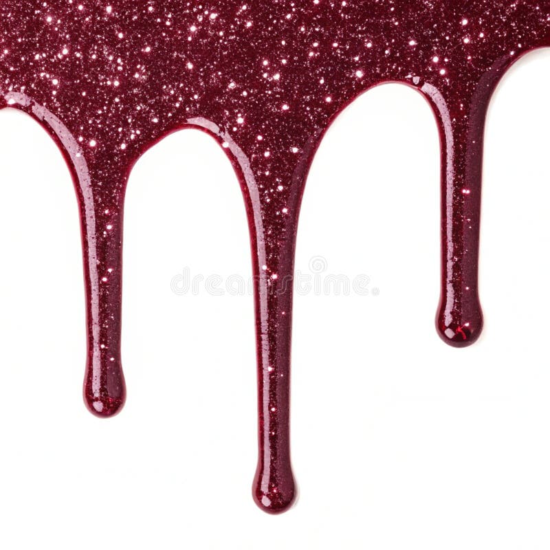 Maroon Glitter Paint Dripping Illustration Stock Illustration ...