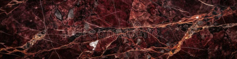 Maroon Marble Stone Texture Panoramic Banner. Generative AI Stock ...