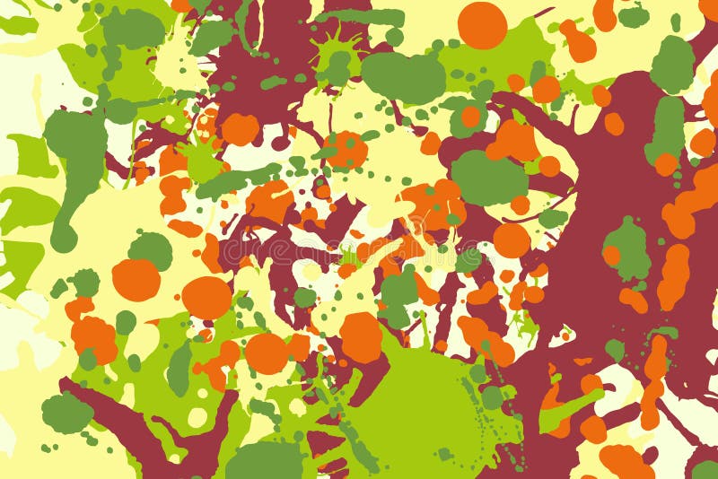 Red Orange Maroon Ink Splashes Background Stock Vector - Illustration ...