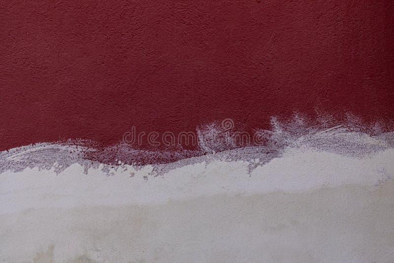 Maroon Painted Wall Behind Big Blue Sea Stock Photo - Image of perfect ...