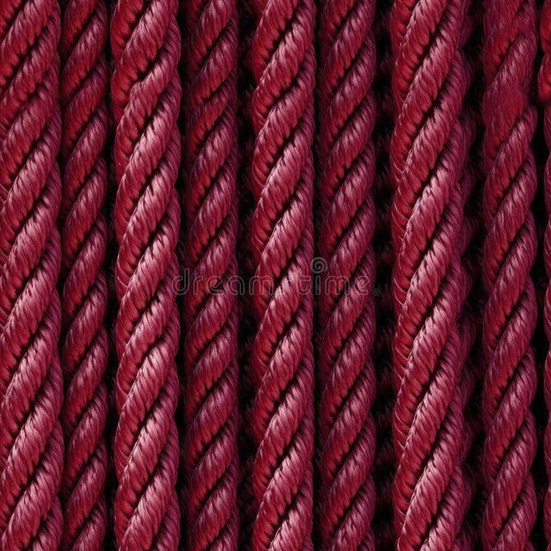 Maroon Pattern of Ropes Close Up Very Detailed Tile Seamless Background ...