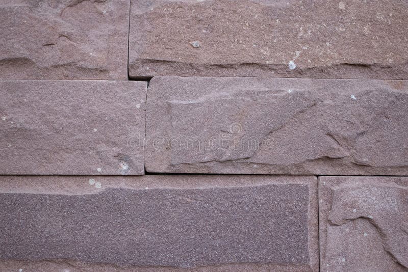 Maroon Rectangular Cut Granite Stones Stock Image - Image of rock ...