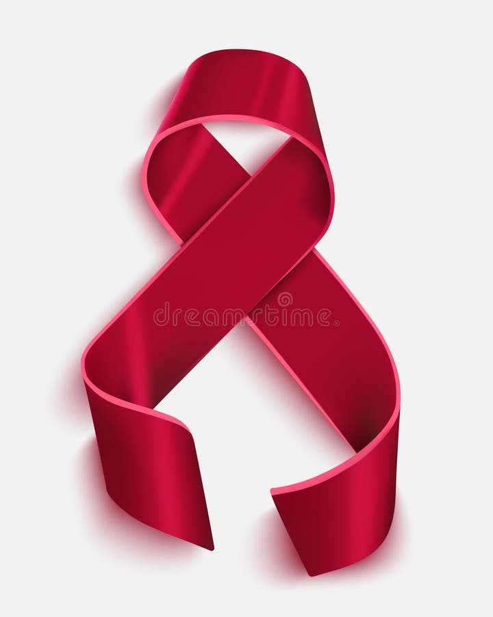 Maroon Ribbon, Multiple Myeloma Awareness Day. Vector Illustration ...