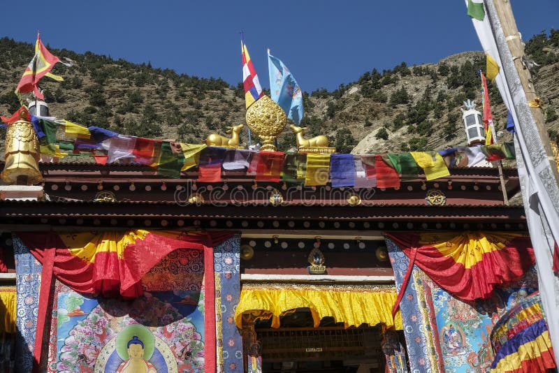 Marpha in Mustang District, Nepal Stock Image - Image of tranquility ...