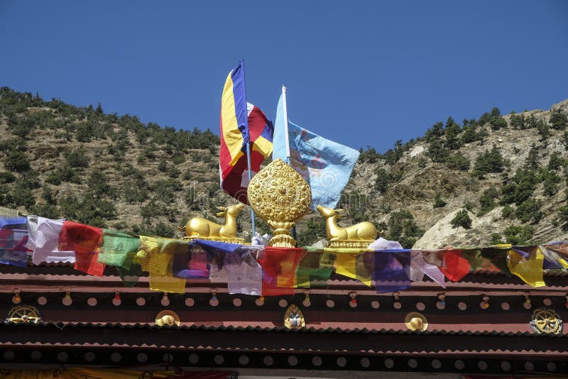 Marpha in Mustang District, Nepal Stock Photo - Image of quiet, mustang ...