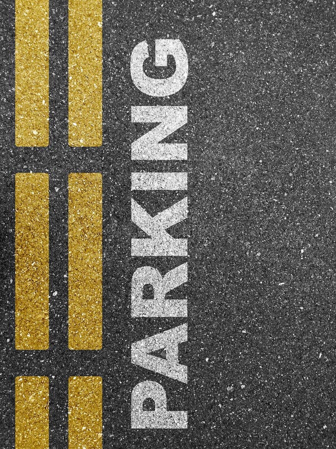 Marquage Routier De Stationnement Illustration Stock - Illustration du ...